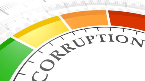 Corruption Level Meter Indicating Maximum Color Stock Footage Video ...