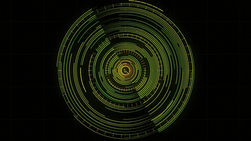 Abstract Rotating Radar On the Stock Footage Video (100% Royalty-free ...