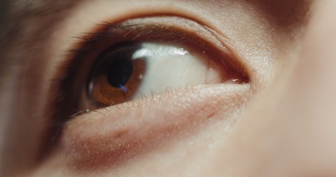 Japanese Asian Man Eyes Closeup Detail Stock Footage Video (100% ...