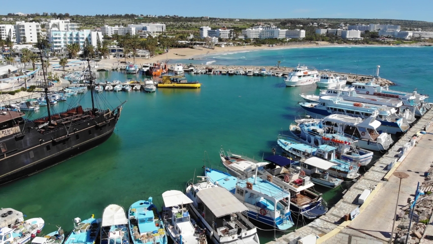 Beach and boats in Cyprus image - Free stock photo - Public Domain ...