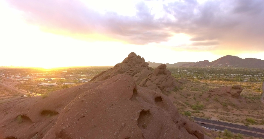 Sunset landscape in Phoenix, Arizona image - Free stock photo - Public ...