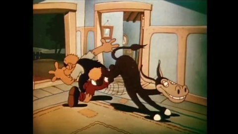 Circa 1935 This Animated Film Donkey Stock Footage Video (100% Royalty ...