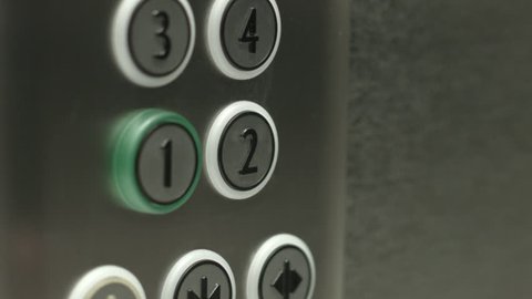 Man Presses Button Thirteenth Floor Elevator Stock Footage Video (100% ...