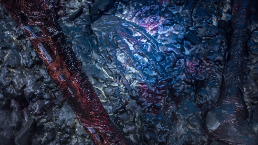 concept horror movie charred remains person Stock Footage Video (100% ...