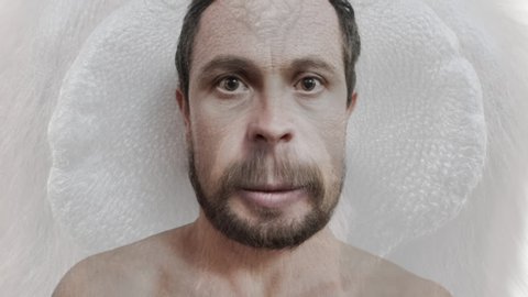 Portrait Morph Man Turns Into Monkey Stock Footage Video (100% Royalty ...