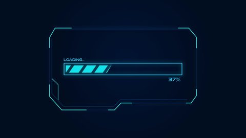 Loading Bar Animation Background 4k Abstract Stock Footage Video (100% ...
