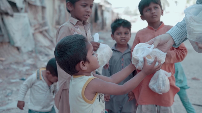 Children receiving food Stock Video Footage - 4K and HD Video Clips ...