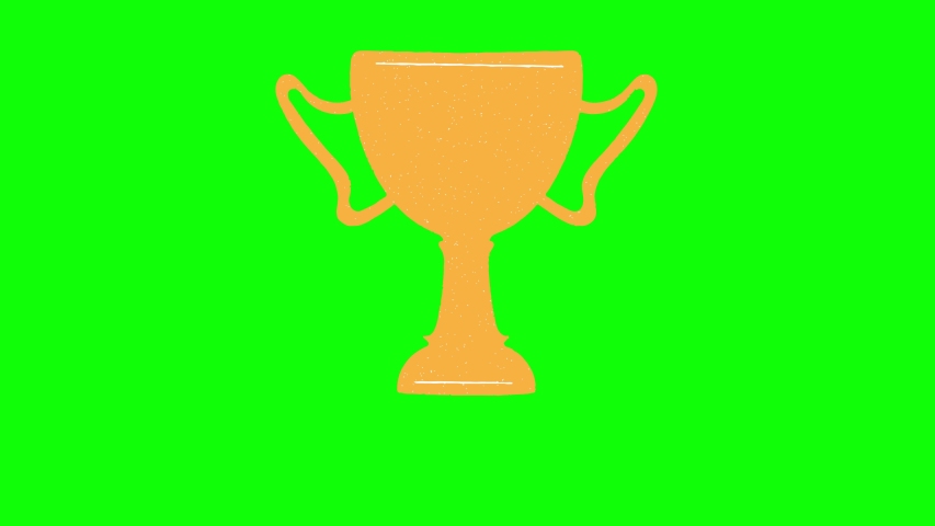 trophy animated icon on green screen Stock Footage Video (100% Royalty ...