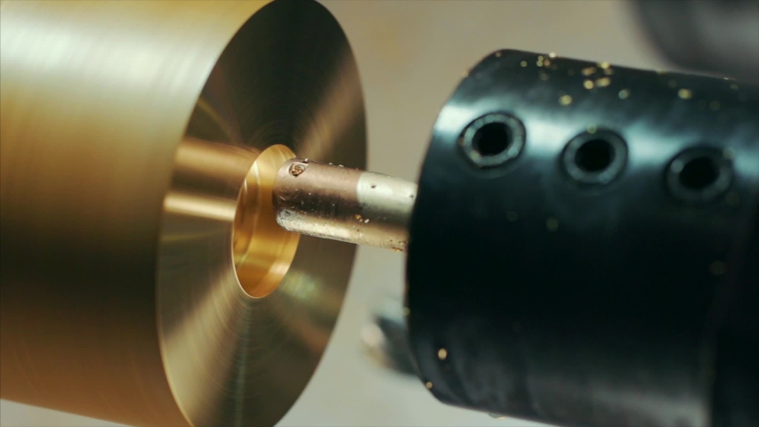 The Turning Lathe Machine Shapes Stock Footage Video (100% Royalty-free ...