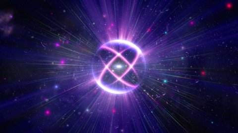 Atom Star Light Ray Pulse Space Stock Footage Video (100% Royalty-free ...