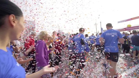 Runner at finish line Stock Video Footage - 4K and HD Video Clips ...