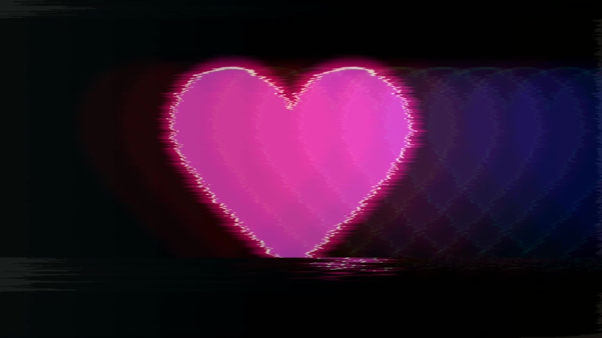 screen pink heart logo several vhs Stock Footage Video (100% Royalty ...