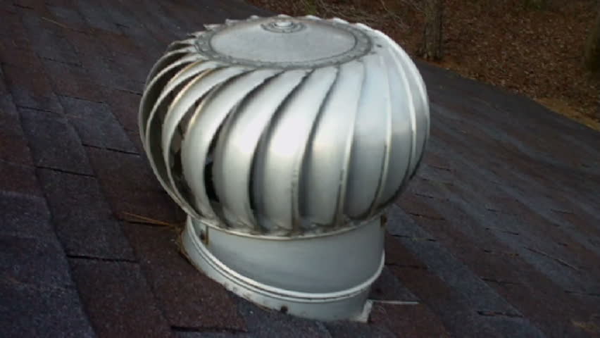 Spinning Roof Vent Turbine Stock Footage Video (100% Royalty-free ...