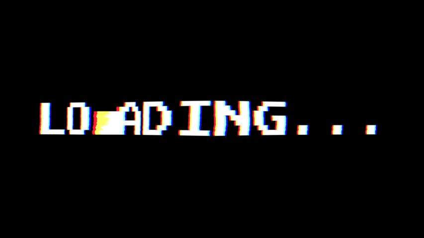 loading screen old 8-bit video game Stock Footage Video (100% Royalty ...