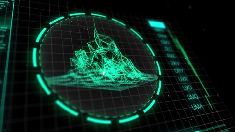 Big Data Analytics Animation Digital Background Stock Footage Video ...