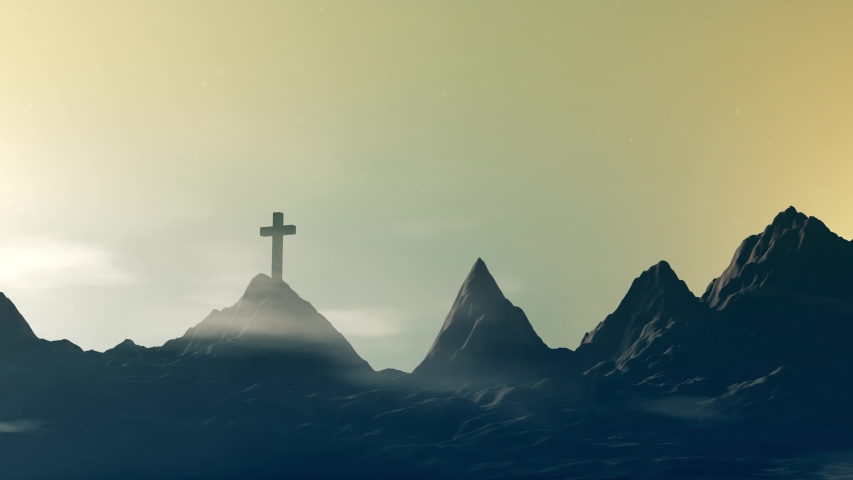 Cross and Church on the Hill image - Free stock photo - Public Domain ...