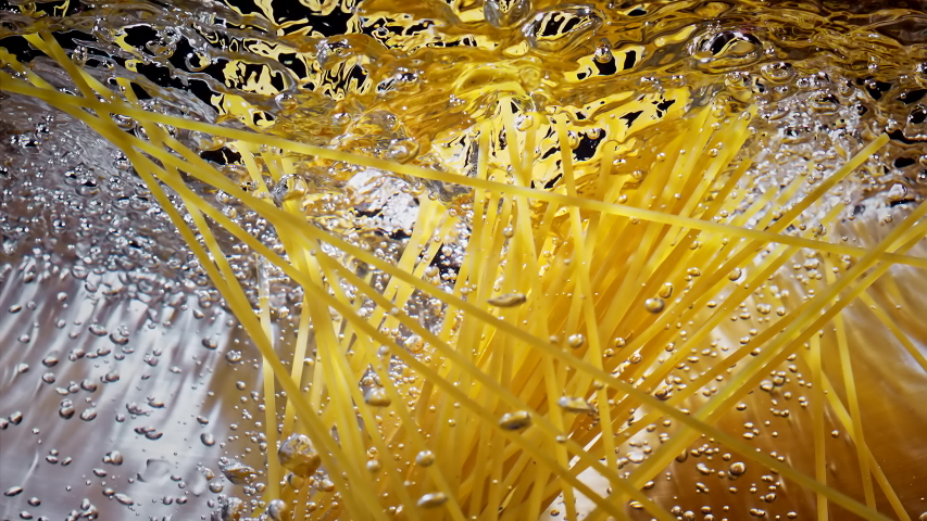Spaghetti Falling Down in to Stock Footage Video (100% Royalty-free ...