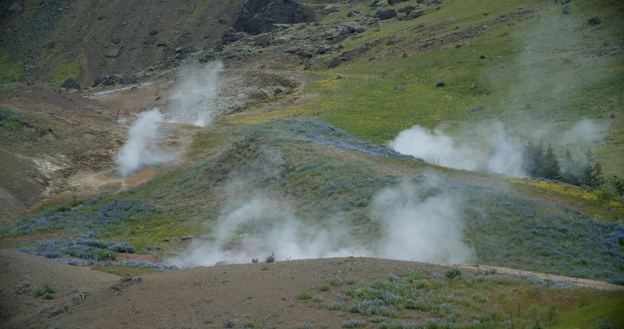 Steam Rising from Ground, Close-up Stock Footage Video (100% Royalty ...