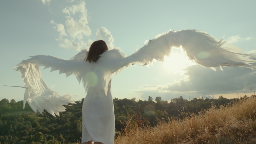 Angel Woman Heaven Stock Video Footage - 4K and HD Video Clips ...
