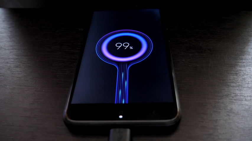 displaying 99 percent battery power mobile Stock Footage Video (100% ...