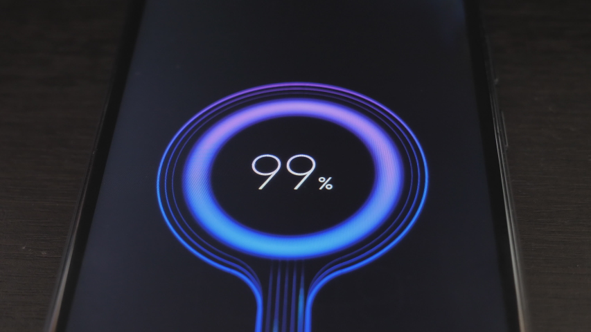 displaying 99 percent battery power mobile Stock Footage Video (100% ...