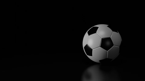 Football Spinning 3d Animation 4k Resolution Stock Footage Video (100% ...