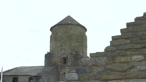 Ottoman Heritage Ukraine Aerial View Kamianetspodilskyi Stock Footage ...