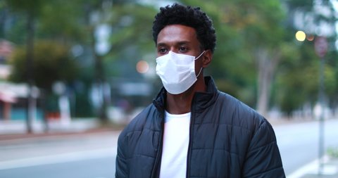 Person Wearing Surgical Face Mask Outbreak Stock Footage Video (100% ...