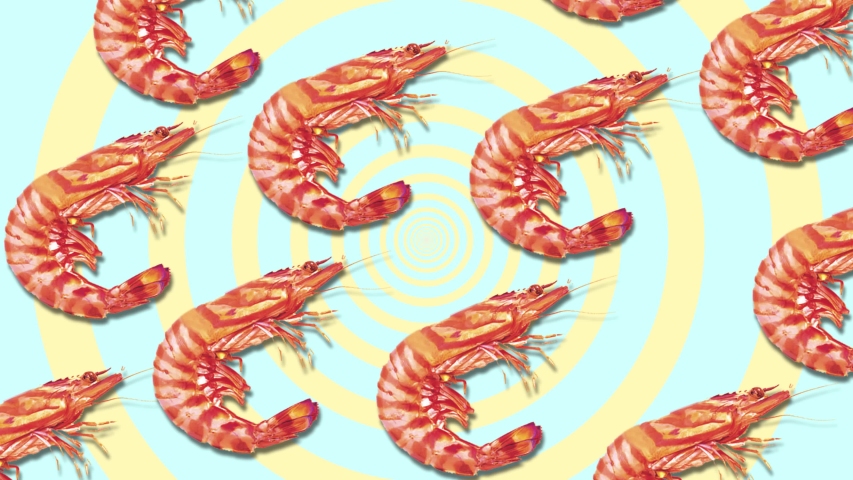 Shrimp Abstraction Background Seafood Screensaver Delicacy Stock ...