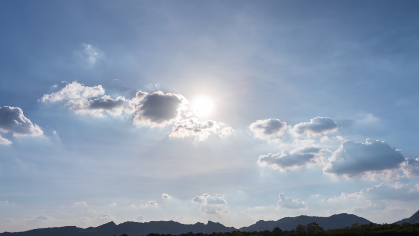 Sky, Sun and Clouds with Stock Footage Video (100% Royalty-free ...