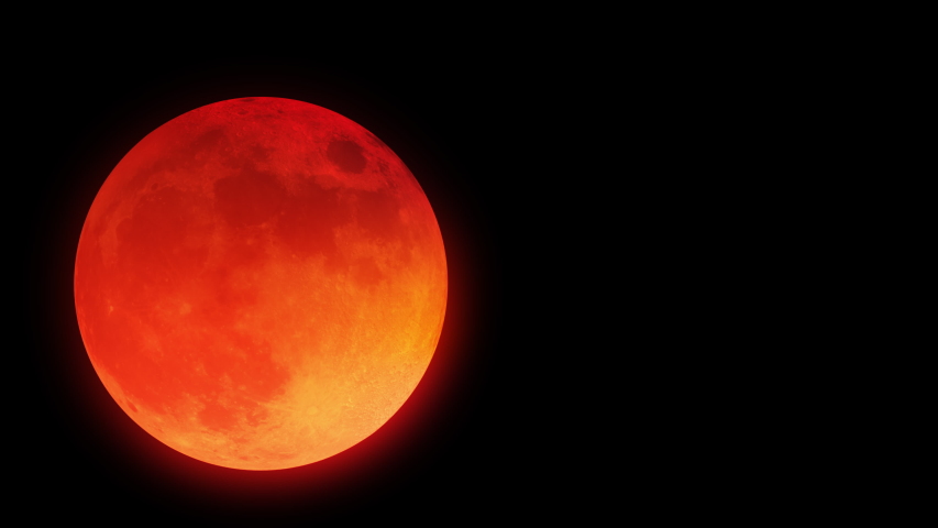 motion graphics full blood moon red Stock Footage Video (100% Royalty ...