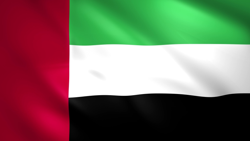uae close waving flag - hd Stock Footage Video (100% Royalty-free ...