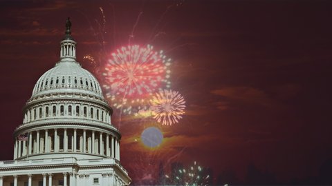 july 4th independence day show cheerful Stock Footage Video (100% ...