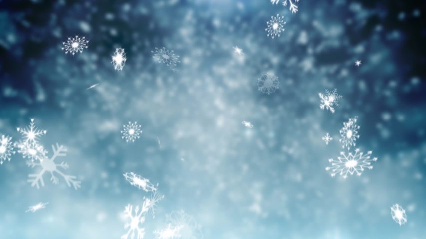 snow falling on blue sky particles Stock Footage Video (100% Royalty ...
