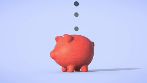 piggy bank destroyed by hammer slow Stock Footage Video (100% Royalty ...