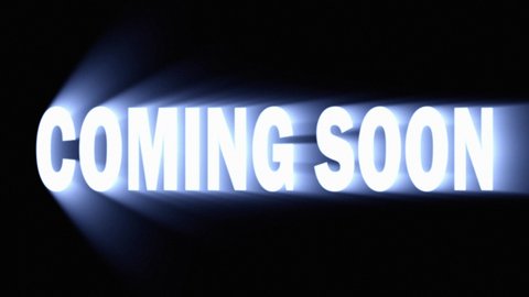 Text Coming Soon Animation Sparkling On Stock Footage Video (100% ...