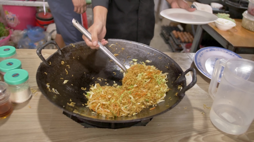 Chef Preparing Traditional Food in Stock Footage Video (100% Royalty ...