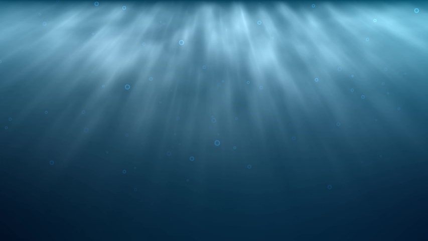 underwater scene air bubbles floating sun Stock Footage Video (100% ...