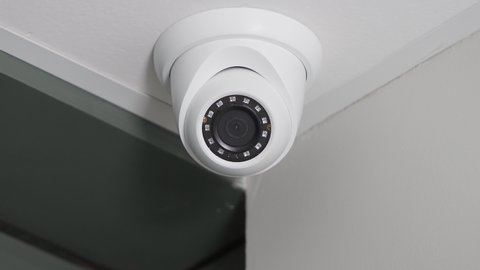 security video camera moving scan area Stock Footage Video (100% ...