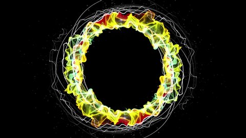 Magical Particles Ring Abstract Background Animation Stock Footage ...