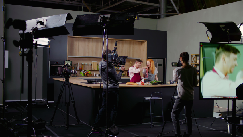 Wide Behind the Scenes of Stock Footage Video (100% Royalty-free ...