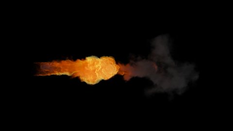 rocket fire missible exhaust flames comes Stock Footage Video (100% ...