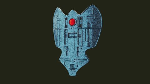 Futuristic Alien Shield Security Shield Concept Stock Footage Video ...