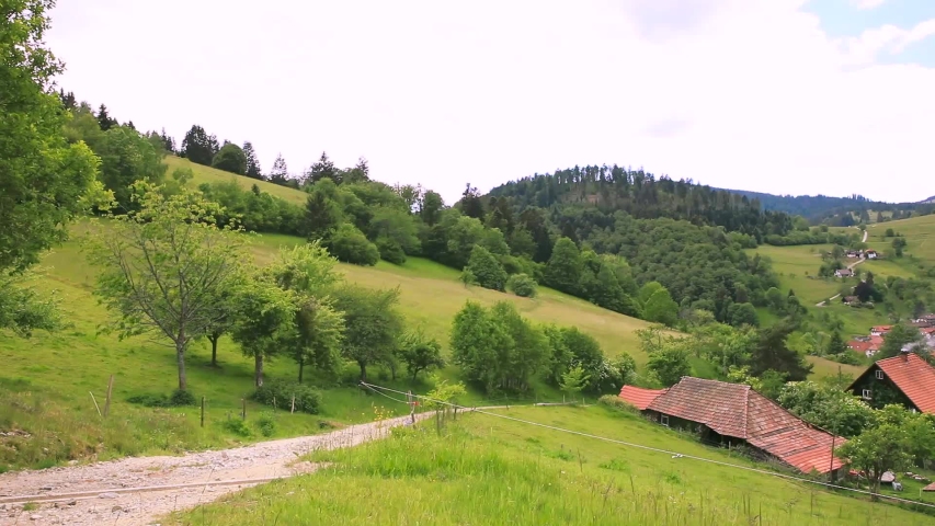 Idyllic Rural Landscape, View On : vidéo de stock (100 % libre de droit ...