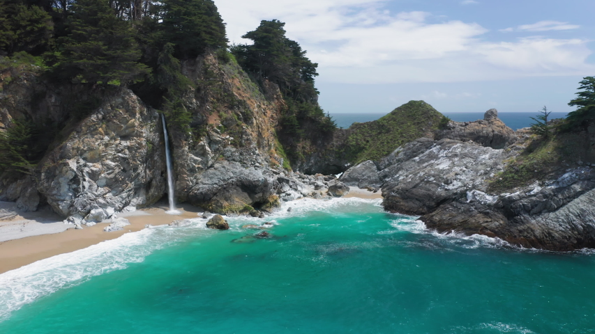 High Waterfall from Cliff image - Free stock photo - Public Domain ...