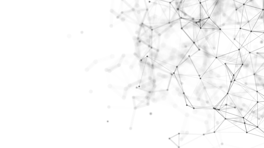 Looping Abstract Digital Connections Background Black Stock Footage ...