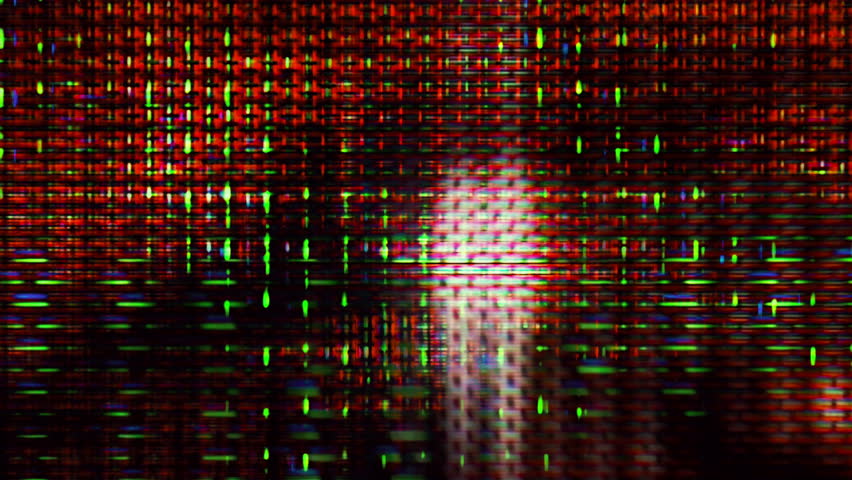 video flux 004 television screen pixels Stock Footage Video (100% ...