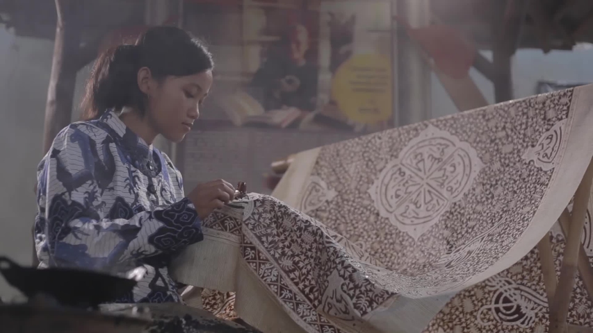 Fabric Batik Pattern Stock Video Footage - 4K and HD Video Clips ...