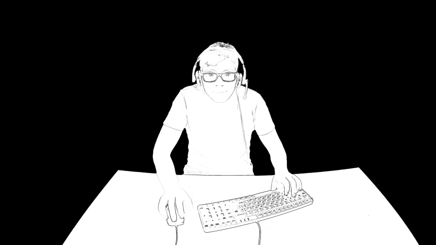 Gamer Outline Stock Video Footage - 4K and HD Video Clips | Shutterstock