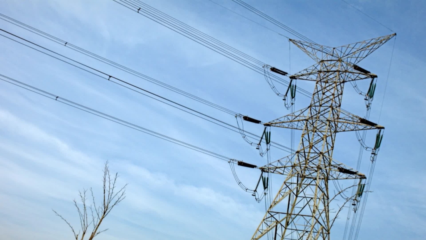 Sky Industrial Electrical Electric Lime Stock Footage Video (100% ...